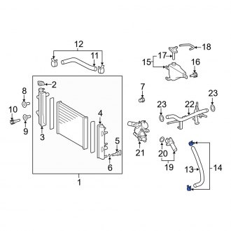 Toyota Corolla iM Radiator Hoses & Clamps — CARiD.com