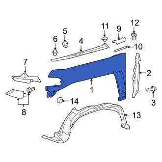 Toyota FJ Cruiser OEM Fenders - Factory Front & Rear Fenders | CARiD