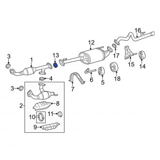 Toyota FJ Cruiser OEM Exhaust Parts | Systems, Tips, Pipes — CARiD.com