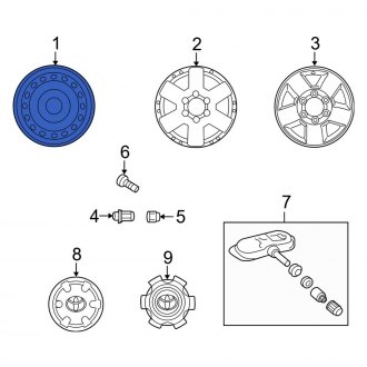 Toyota FJ Cruiser Factory Steel Wheels — CARiD.com