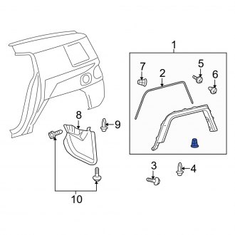 Toyota FJ Cruiser OEM Fenders - Factory Front & Rear Fenders | CARiD
