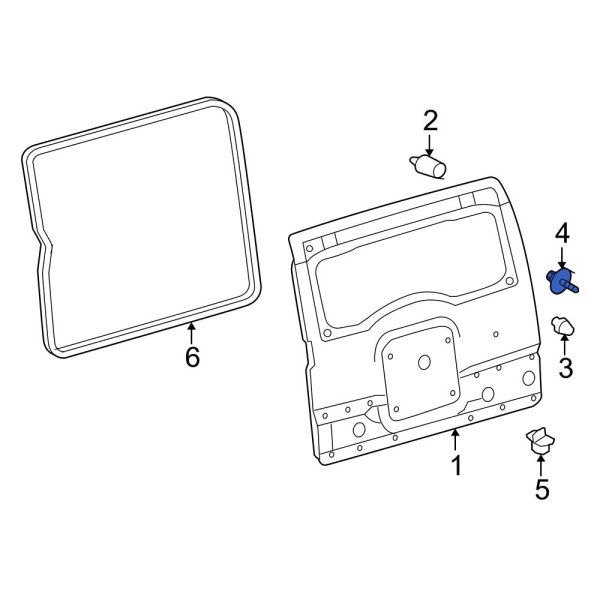 Toyota OE 672820R010 - Rear Door Stop