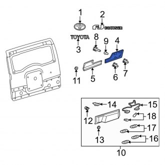 Toyota FJ Cruiser Door Moldings | Side, Edge, Belt – CARiD.com