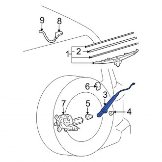 Toyota FJ Cruiser Replacement Wiper Arms | CARiD