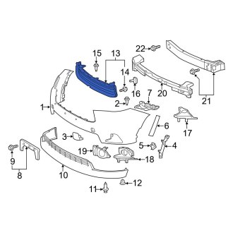 Toyota Highlander OEM Grilles - Factory Billet & Mesh Grilles | CARiD