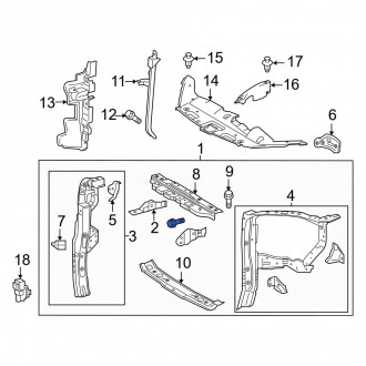 Toyota Highlander Radiator Supports — CARiD.com