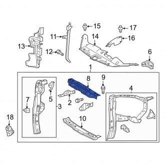 Toyota Highlander Radiator Supports | CARiD