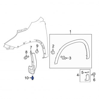 Toyota Mirai Rocker Panel Hardware | Clips, Brackets — CARiD.com