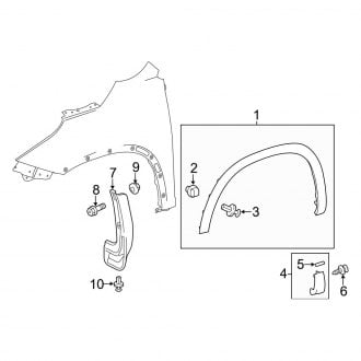 2018 Toyota Highlander OEM Fenders - Front, Rear, Inner | CARiD