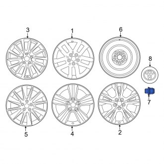 Toyota Sienna OEM Wheels & Tires | Lug Nuts, TPMS Sensors — CARiD.com