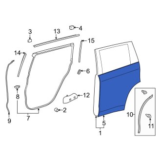 Toyota Highlander Replacement Door Shells & Skins | CARiD