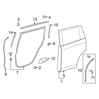 2019 Toyota Highlander OEM Doors & Parts - Shells, Panels | CARiD