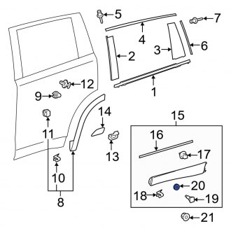 Toyota Highlander OEM Doors & Parts | Shells, Panels, Armrests — CARiD.com