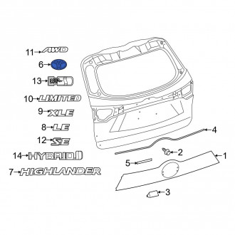 Toyota Highlander Logos — CARiD.com