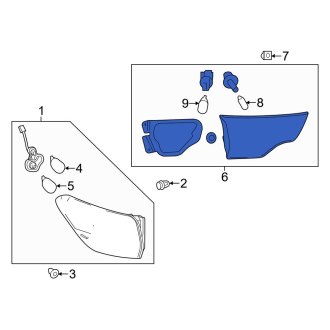 Toyota Highlander OEM Tail Lights - LED, Fiber Optic | CARiD