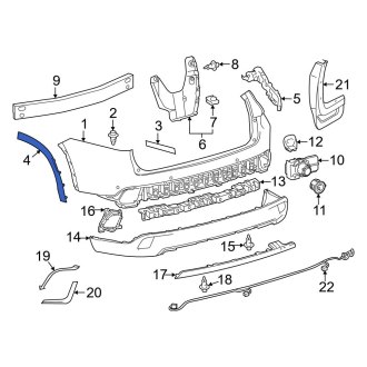 Toyota Highlander Replacement Fender Moldings & Trim — CARiD.com