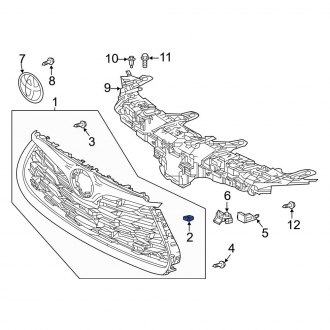 Toyota Highlander OEM Grilles | Factory Billet & Mesh Grilles — CARiD.com