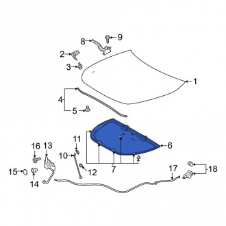 Toyota Under Hood Insulations - Pads, Liners, Shields | CARiD