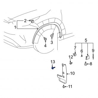 Toyota Corolla Cross OEM Fenders - Factory Front & Rear Fenders | CARiD