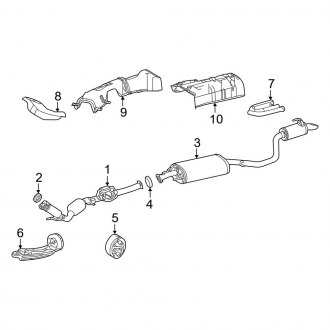 2022 Toyota Highlander Exhaust Pipes - Straight, Flex | CARiD