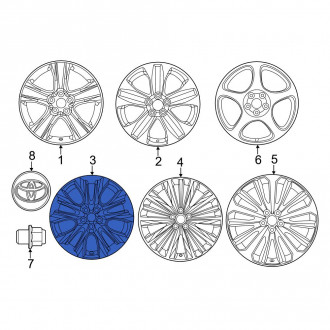 Toyota Highlander OEM Wheels | Original Steel & Alloy Wheels — CARiD.com