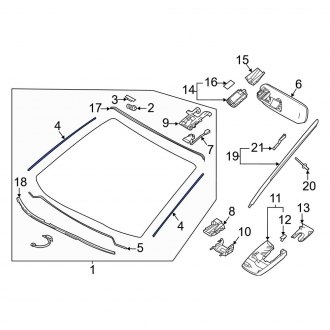 Toyota Highlander Replacement Window Seals | CARiD