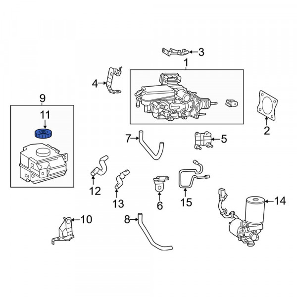 Toyota OE 4723047090 - Brake Master Cylinder Reservoir Cap