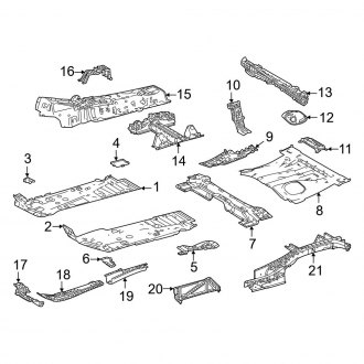 2021 Toyota Highlander Rocker Panels & Floors — CARiD.com