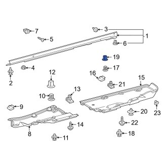 Toyota Mirai Rocker Panel Hardware | Clips, Brackets — CARiD.com