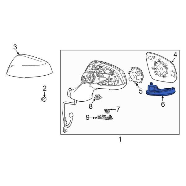 Toyota OE 8174058010 - Front Left Turn Signal Light Assembly