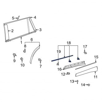 Toyota Highlander Door Seals & Weatherstripping | CARiD