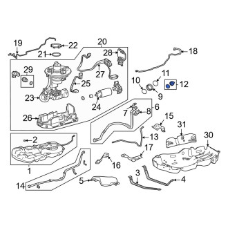 Toyota Highlander OEM Fuel System Parts | Pumps, Lines — CARiD.com