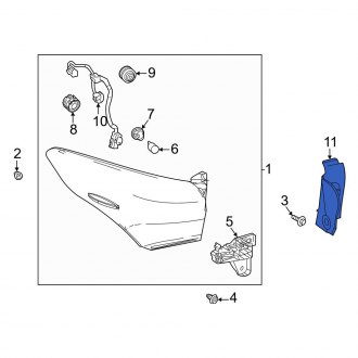 Toyota Highlander OEM Tail Lights - LED, Fiber Optic | CARiD