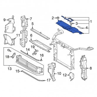 Toyota Grand Highlander Radiator Support Covers | CARiD