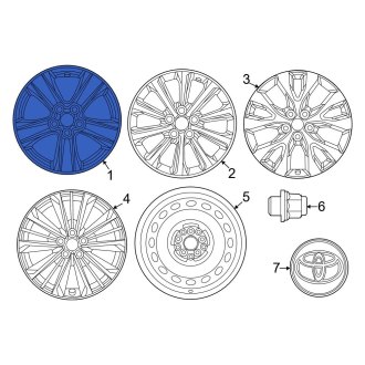 Toyota Grand Highlander OEM Wheels | Original Steel & Alloy Wheels ...
