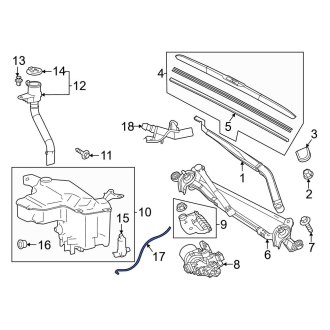 Toyota Grand Highlander Washer Nozzles & Parts — CARID.com