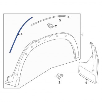 Toyota Grand Highlander Replacement Fender Seals - Front & Rear | CARiD