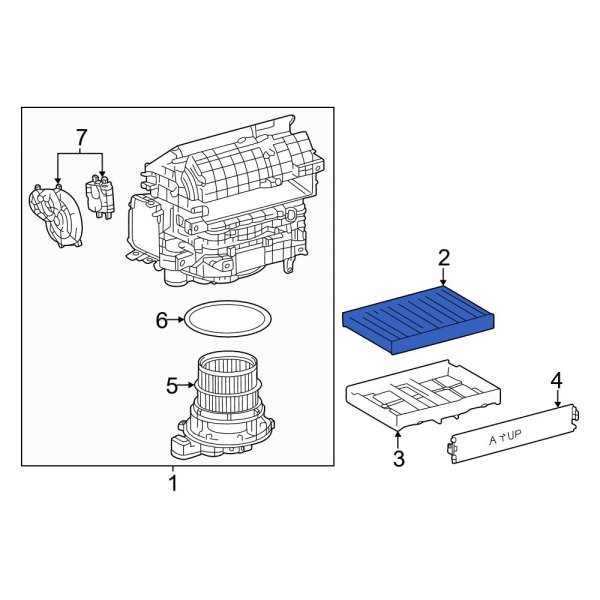 Toyota OE 871390C010 - Cabin Air Filter