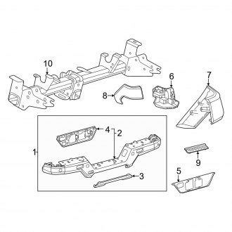 2025 Toyota Tacoma Replacement Rear Bumpers & Parts | CARiD