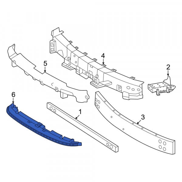 Toyota OE 5261830060 - Front Lower Bumper Impact Absorber
