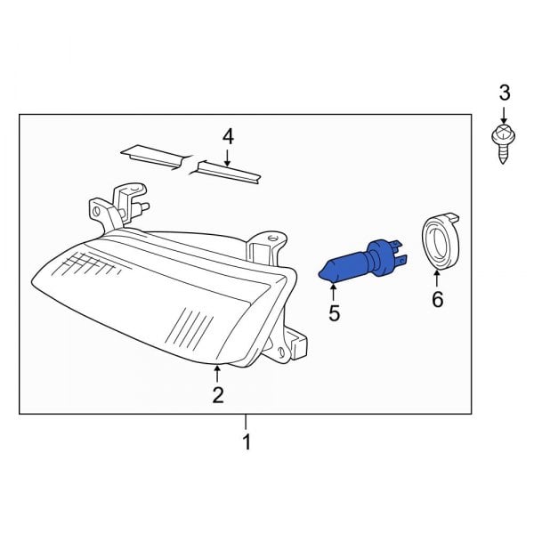 Toyota OE 9008498033 - Front Headlight Bulb