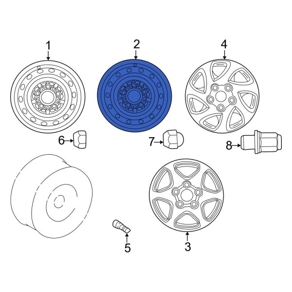 Toyota OE 4261106120 - Wheel
