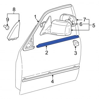 Toyota Camry Door Moldings - Side, Edge, Belt | CARiD