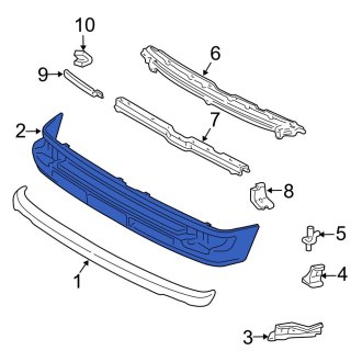 Toyota Tacoma OEM Bumpers | Genuine Front & Rear Bumpers — CARiD.com