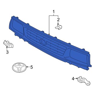Toyota Tacoma OEM Grilles | Factory Billet & Mesh Grilles — CARiD.com