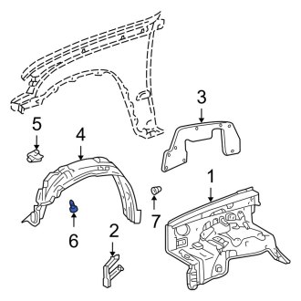 Toyota Tacoma Fender Support Braces & Hardware | CARiD