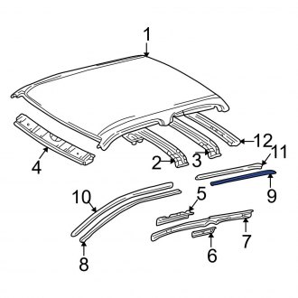 Toyota 4Runner OEM Roofs & Parts | Panels, Drip Rails — CARiD.com