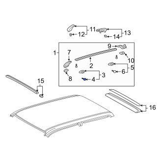 Toyota Tacoma OEM Roofs & Parts | Panels, Drip Rails — CARiD.com