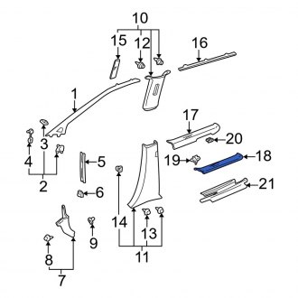 Toyota Sienna Replacement Door Sills — CARiD.com