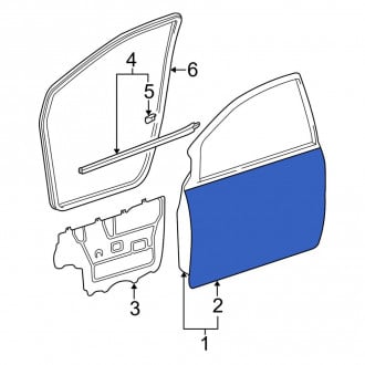 Toyota Sienna Replacement Door Shells & Skins — CARiD.com